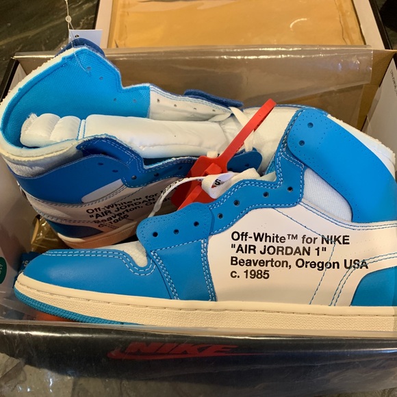 Nike | Shoes | Jordan Retro High Offwhite University Blue | Poshmark